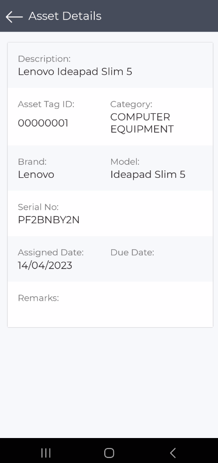 Accessing Asset Information from Mobile App – PeopleX Help Center
